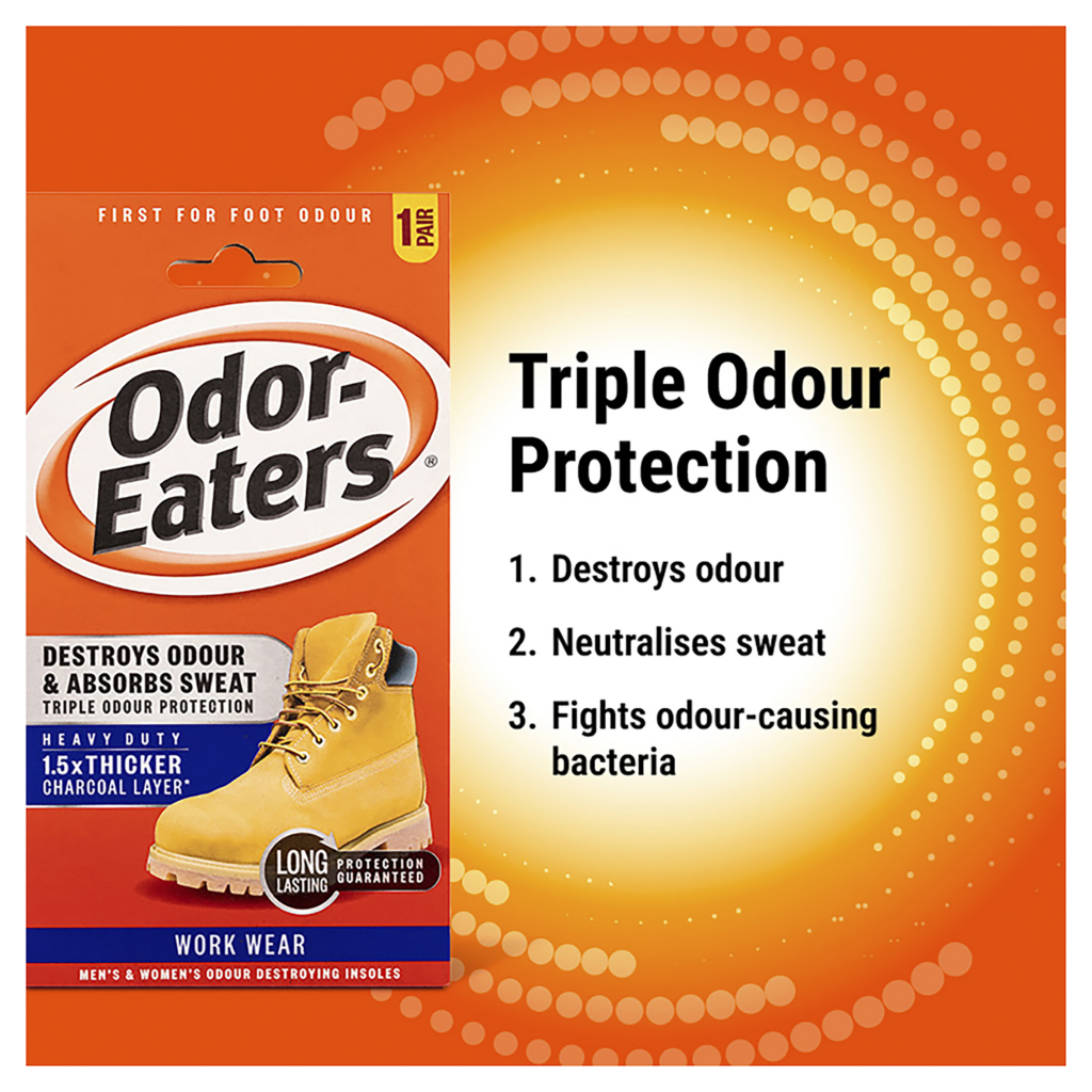 Odor-Eaters Work Wear Insoles | Comfort & Odour Control
